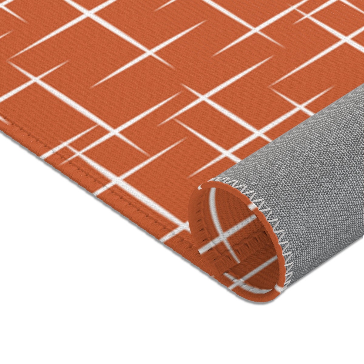 Retro Rug, Mid Century Modern Atomic Starburst Area Rug, Boho Rug ...