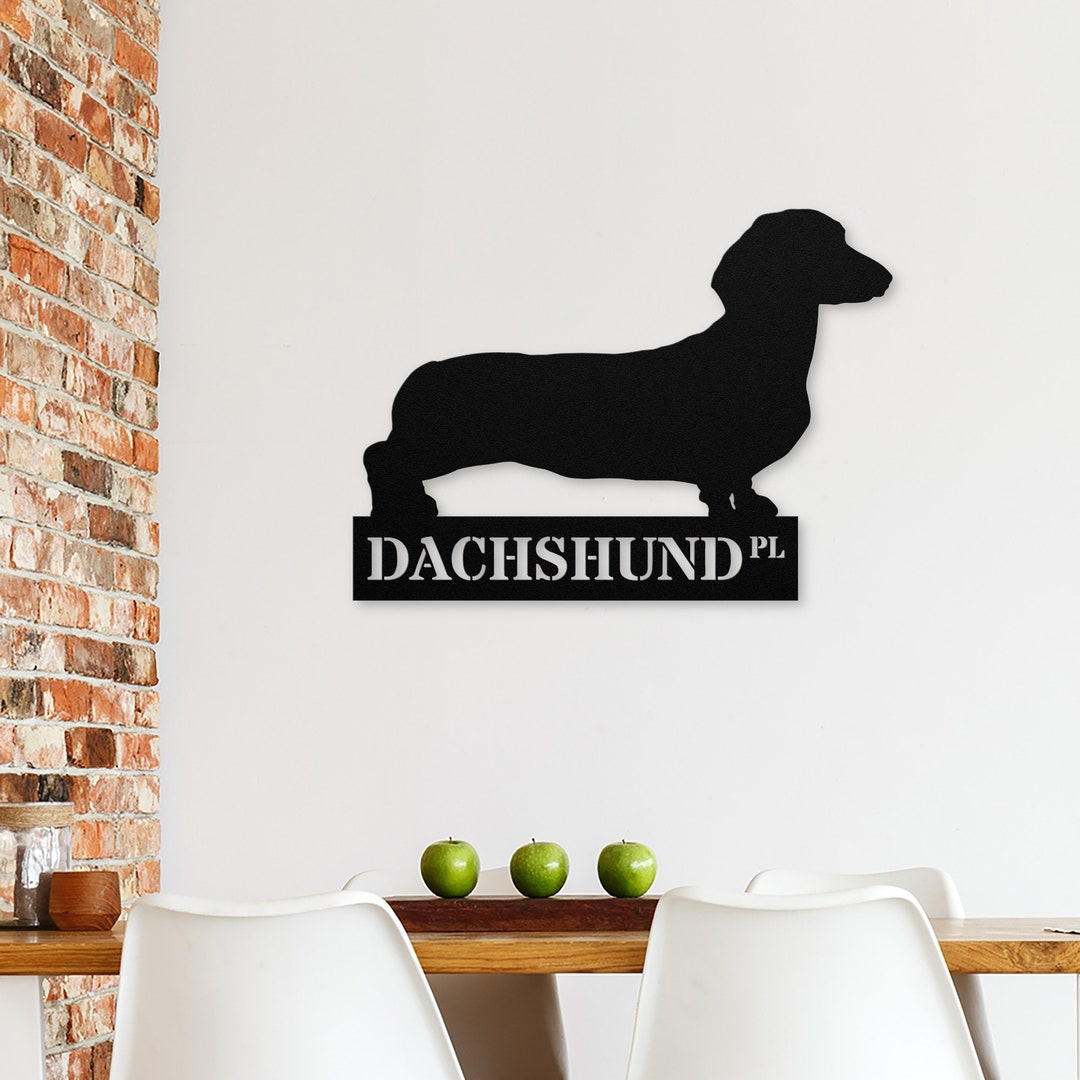 Dachshund Street Sign Metal Wall Art Dachshund Gift - Etsy