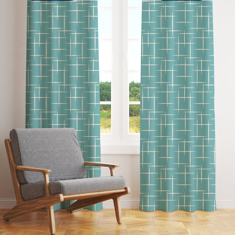 Retro Curtains - Etsy