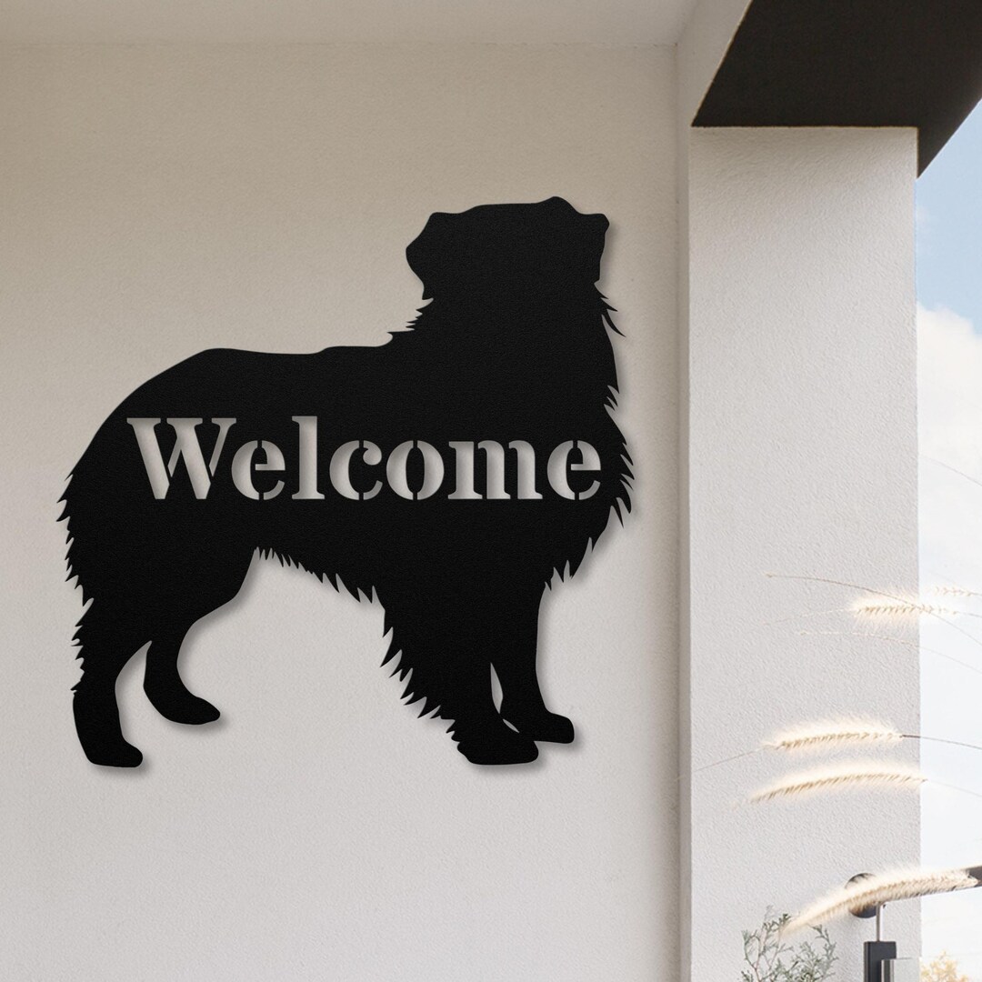 Australian Shepherd Welcome Sign, Australian Shepherd Gifts, Custom ...
