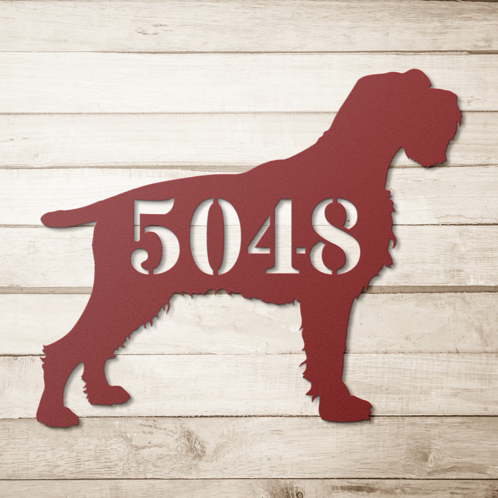 Wirehaired Pointing Griffon Custom House Number Sign, Wired Hair Griff ...