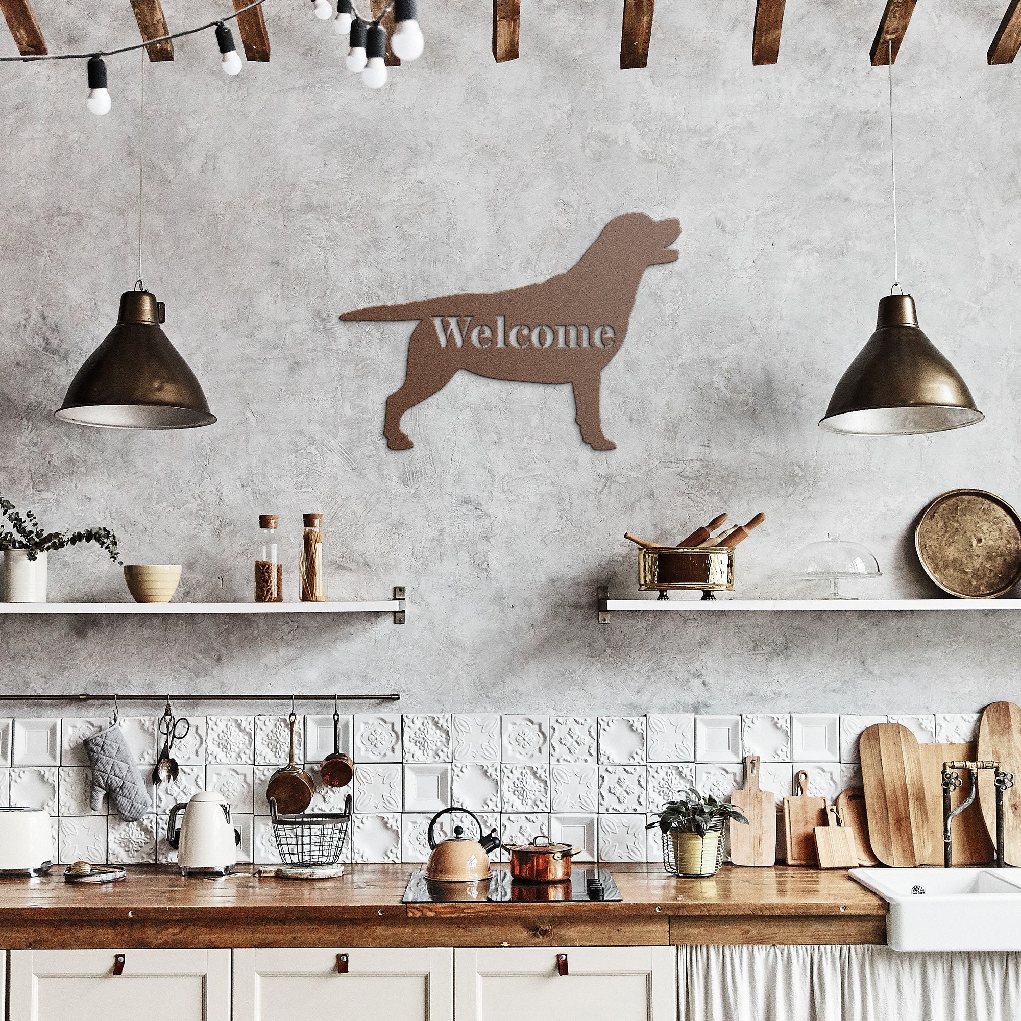 Labrador Welcome Sign for Front Porch, Black Lab Gifts, Labrador ...