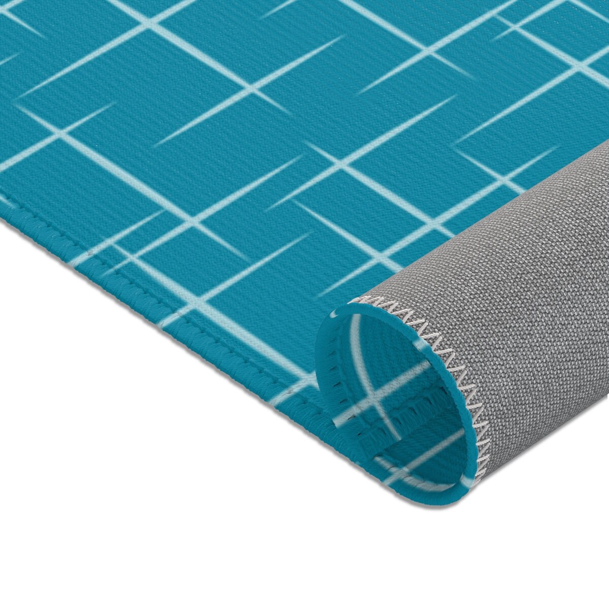 Retro Rug Mid Century Modern Atomic Starburst Area Rug Boho - Etsy