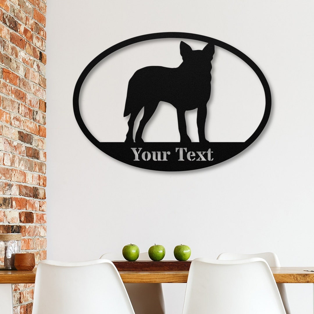 Personalized Blue Heeler Gifts, Australian Cattle Dog Metal Wall Art ...