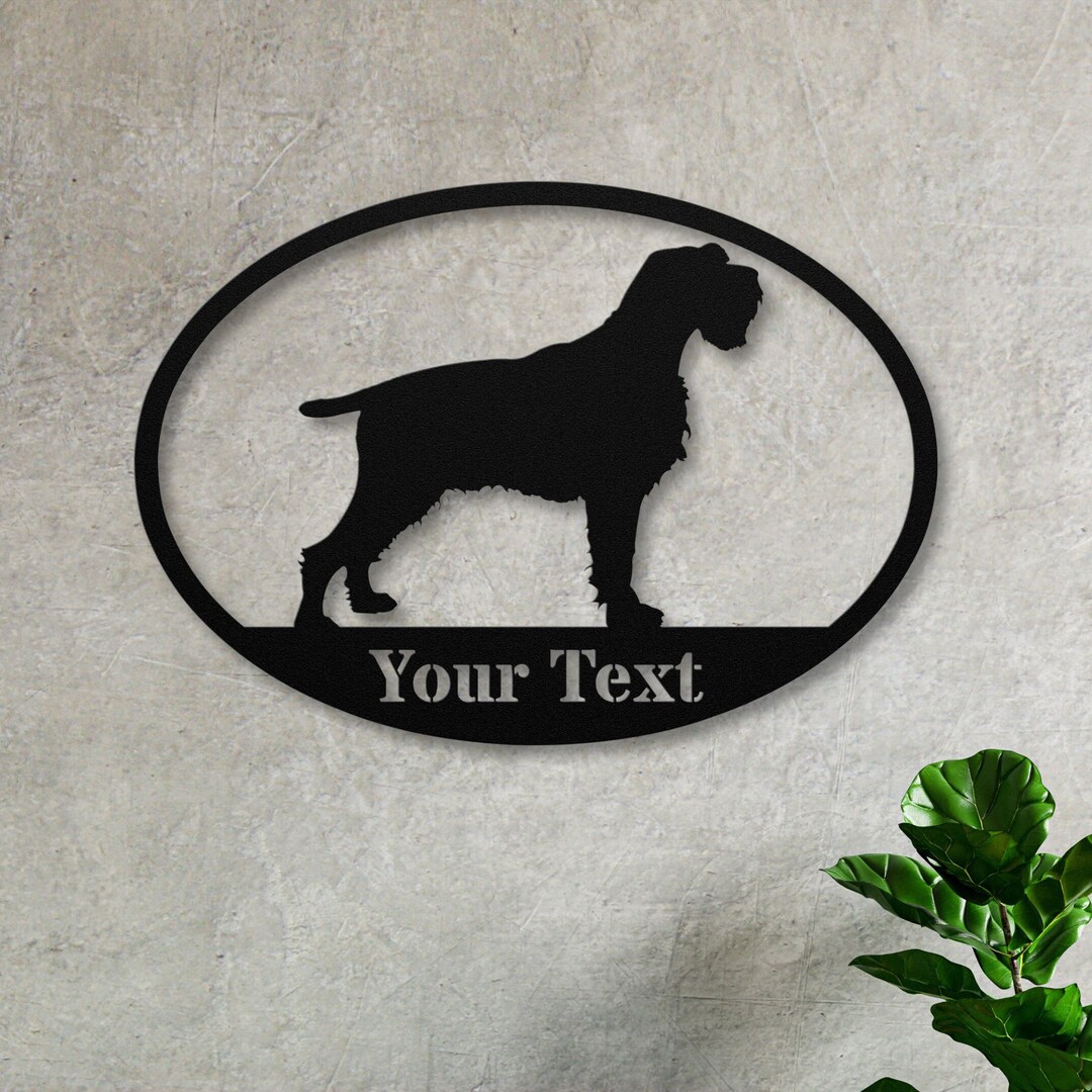 Personalized Wirehaired Pointing Griffon Gifts, Custom Dog Metal Wall ...