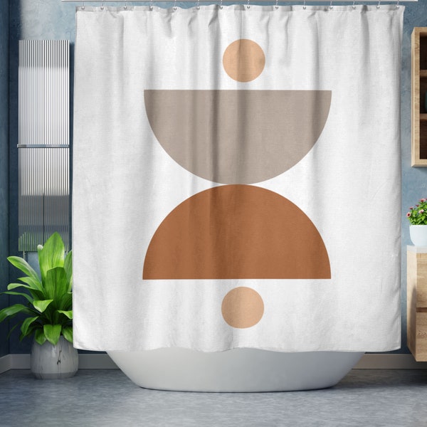 Earth Tone Shower Curtain - Etsy