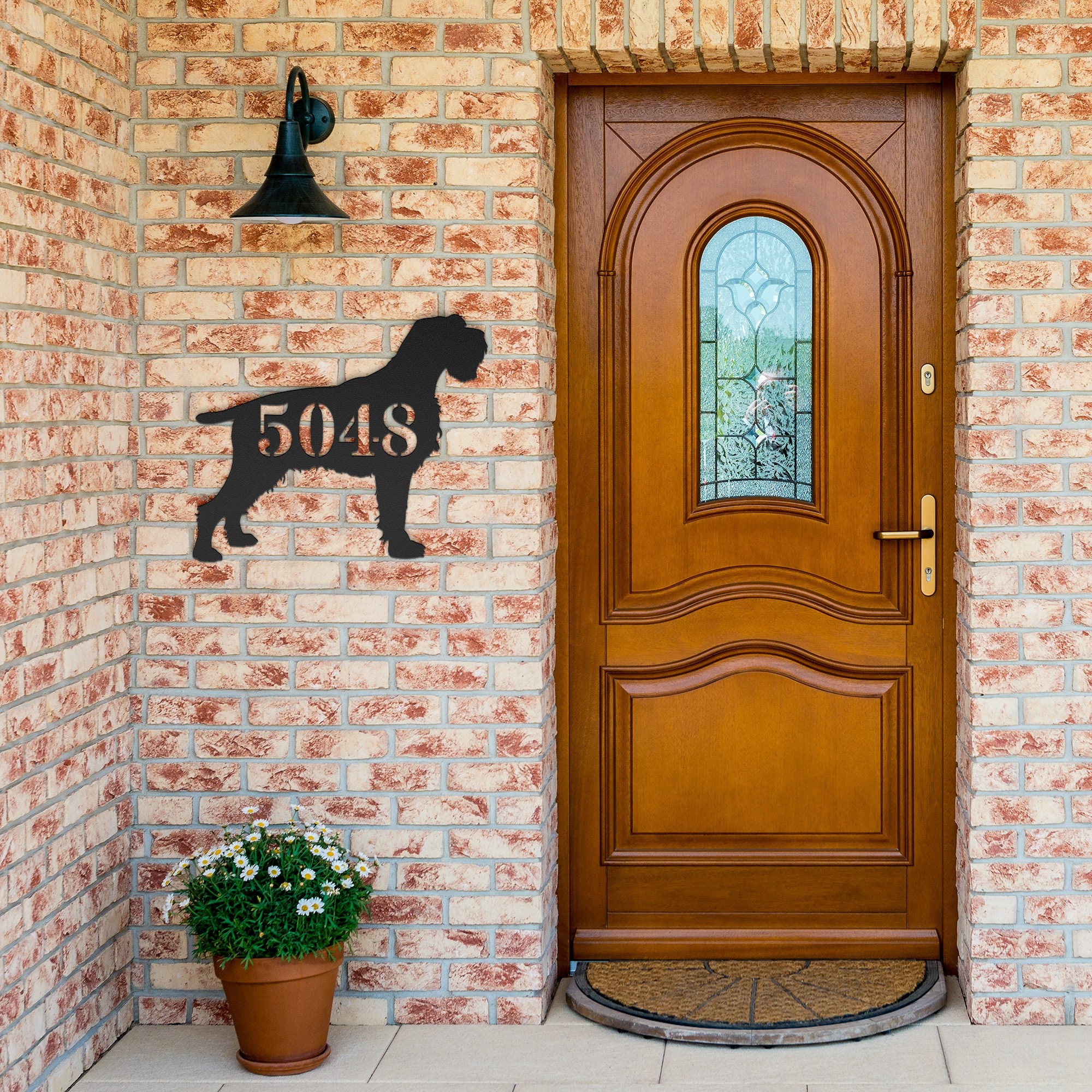 Wirehaired Pointing Griffon Custom House Number Sign, Wired Hair Griff ...