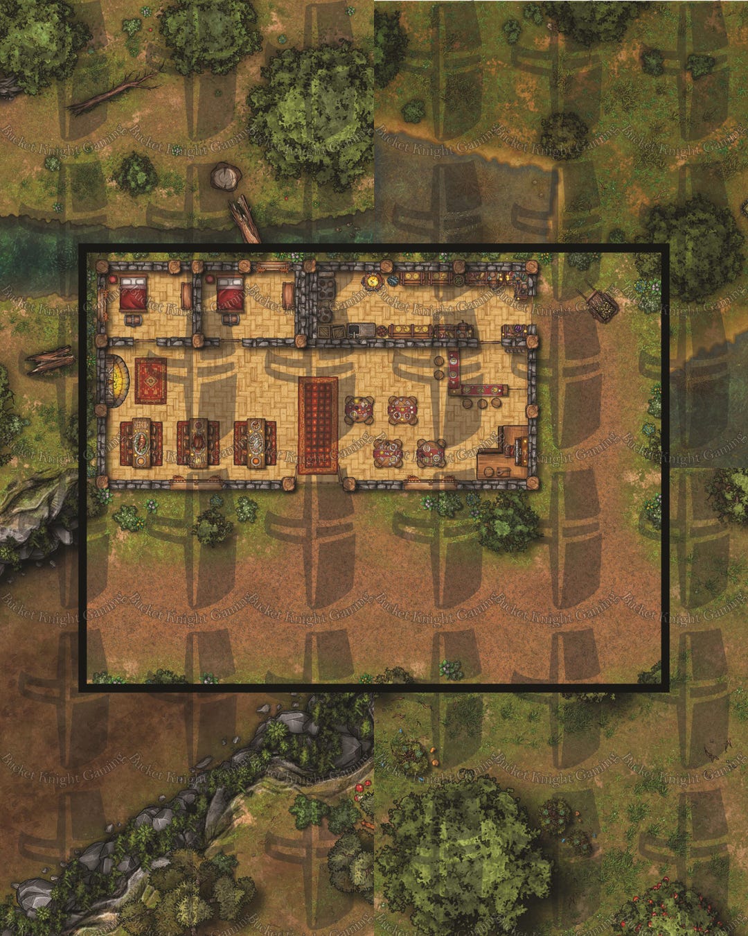 Tabletop Map Pack 5 Starter Maps and Bonus Ransacked Tavern Variant - Etsy