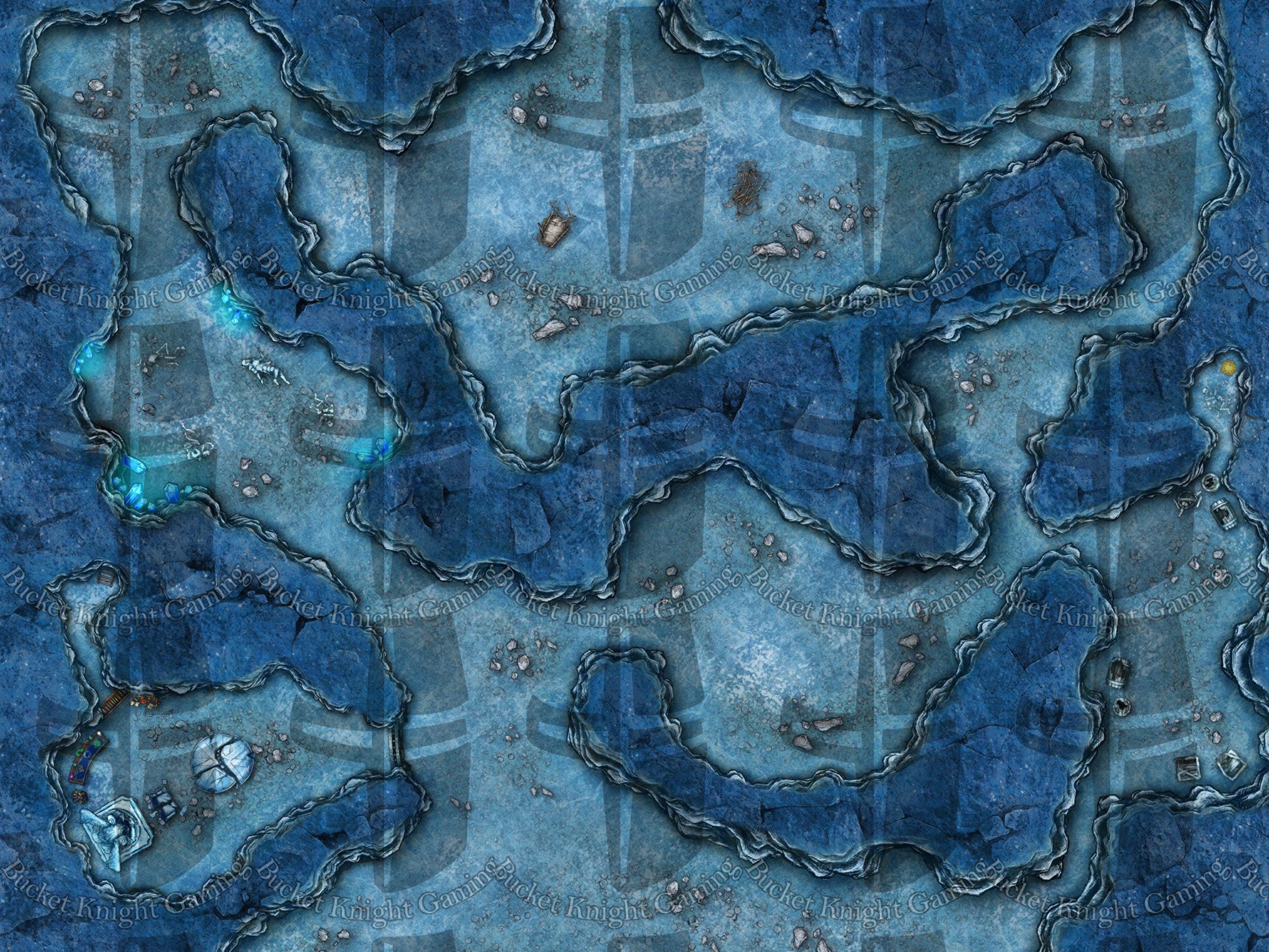 4K Tabletop Map Pack - 5 Cavern Maps Bundle - Etsy