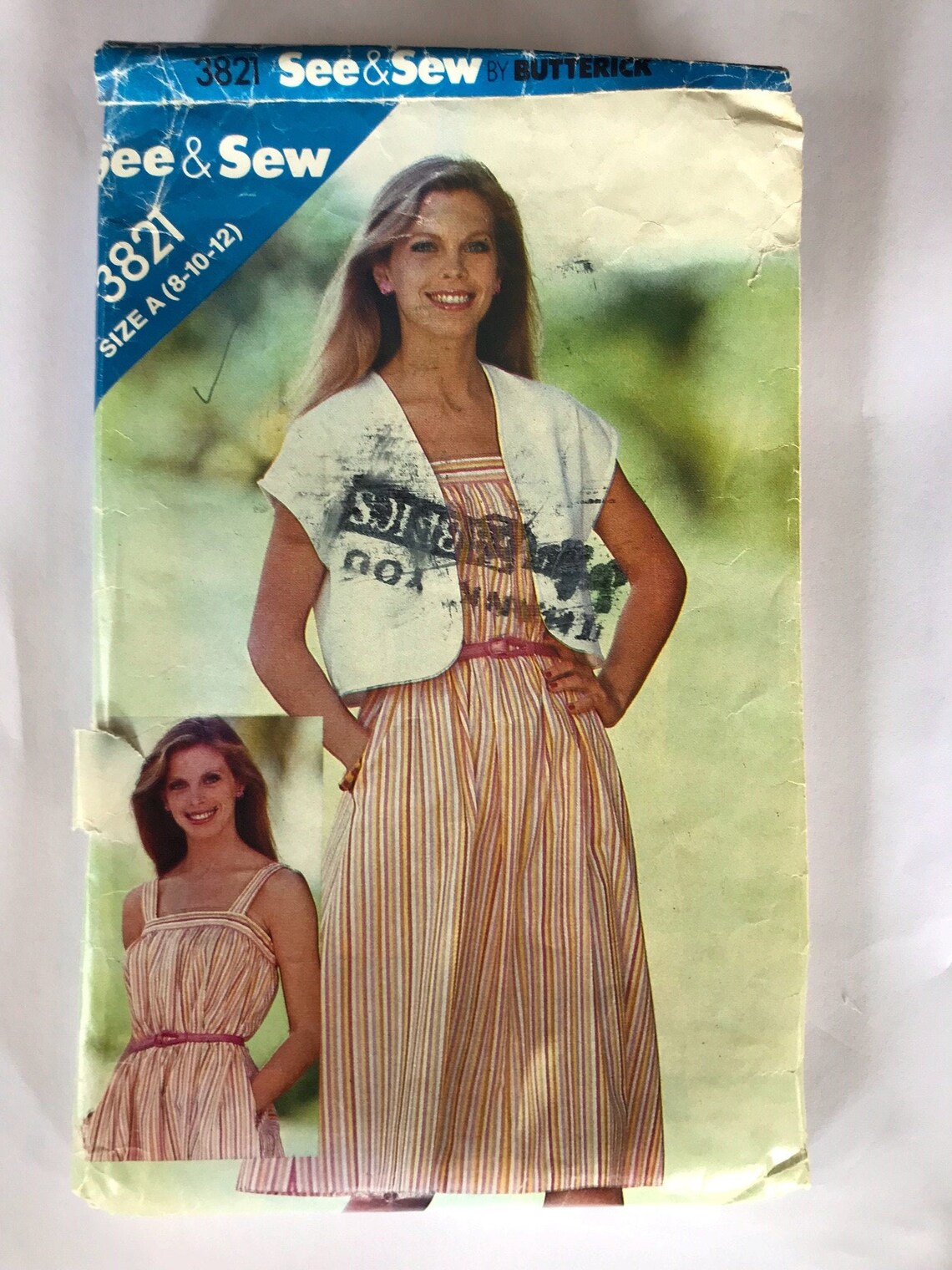 Vintage Butterick See and Sew Pattern 3821 Misses Bolero / Shrug Jacket ...