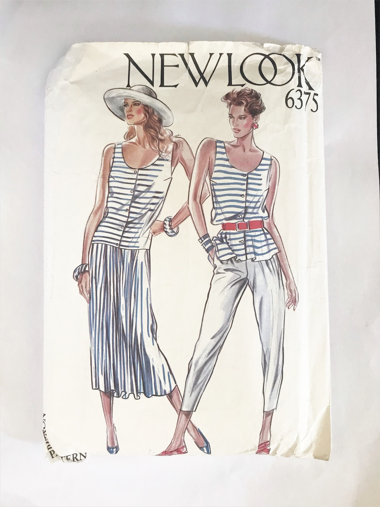 New Look 6375 Sewing Pattern Dress, Top and Trousers Vintage Retro ...