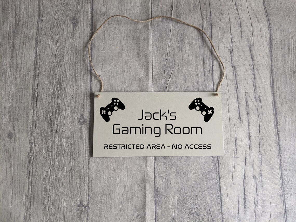 Personalised Game Room Sign, Gaming Room Sign, Stocking Filler, Gaming ...