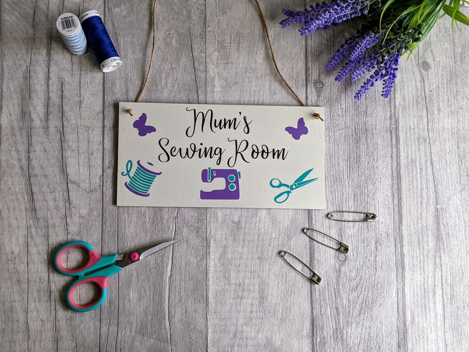 Personalised Sewing Room Sign Custom Name Stitching Shed | Etsy UK