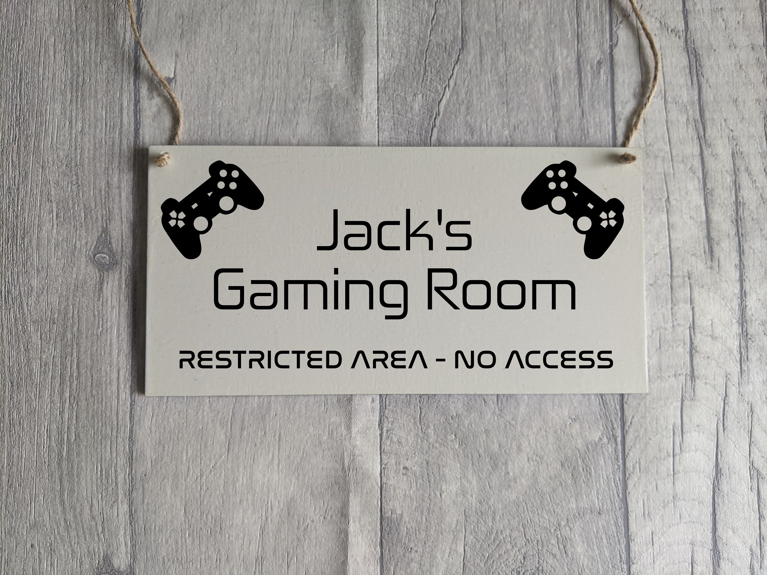 Personalised Game Room Sign, Gaming Room Sign, Stocking Filler, Gaming ...
