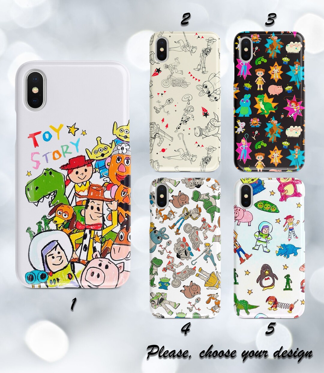 Toy Story iPhone 17 16e 15 14 13 12 11 Pro Max Case Disney Galaxy S25 ...
