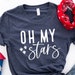 Oh My Stars T-shirt Cute American Flag Outfit Oh My Stars - Etsy