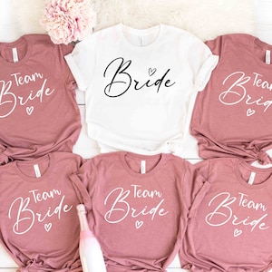 Team Bride Shirt, Bride Squad Outfit, Maid of Honor Tee, Brides Babes T ...