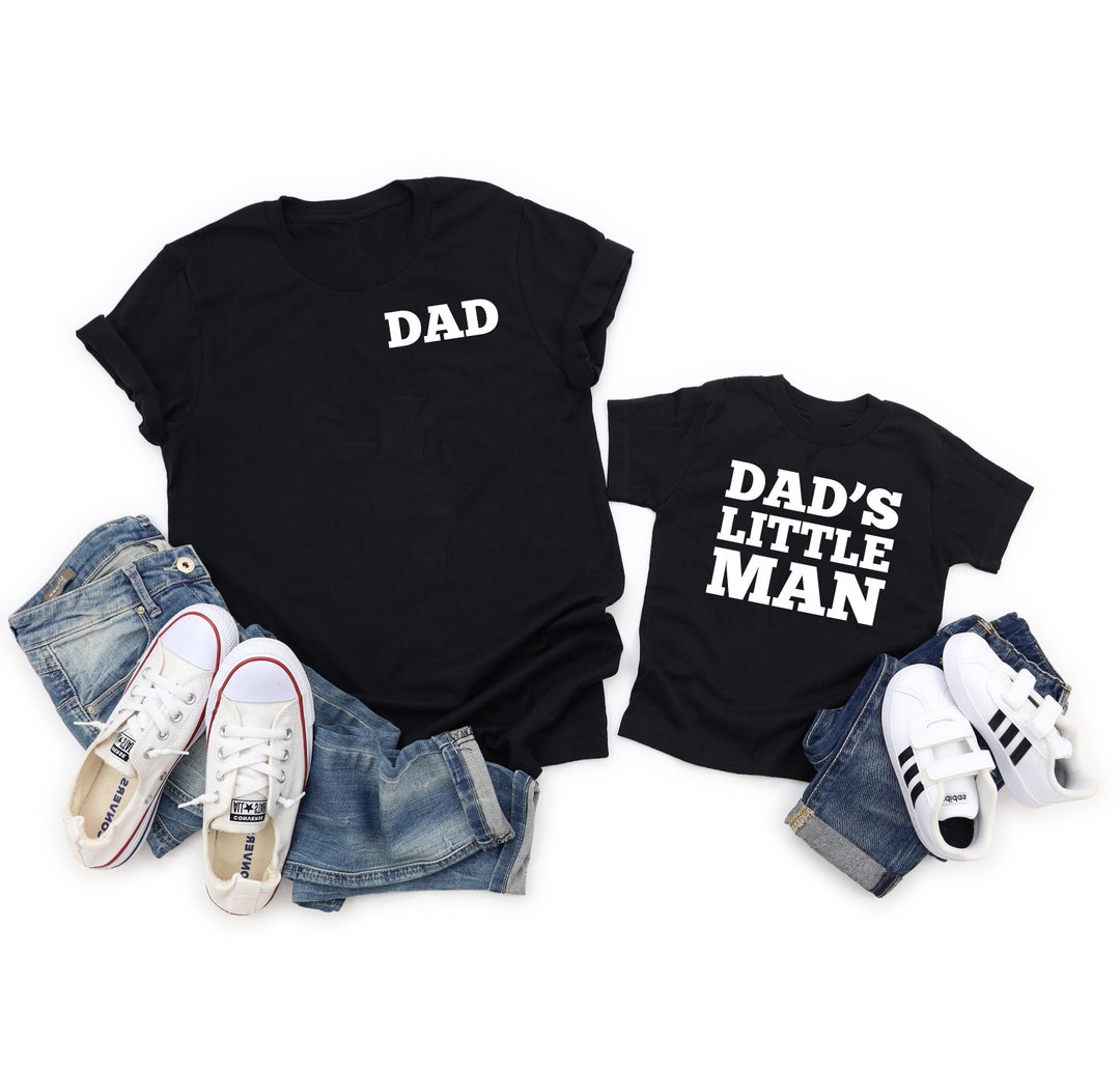 Dad and Dad's Little Man Shirt, Dad and Child Shirt, Matching Father ...