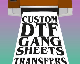 DTF Transfers DTF Prints Custom DTF Transfer Gang Sheet Dtf - Etsy