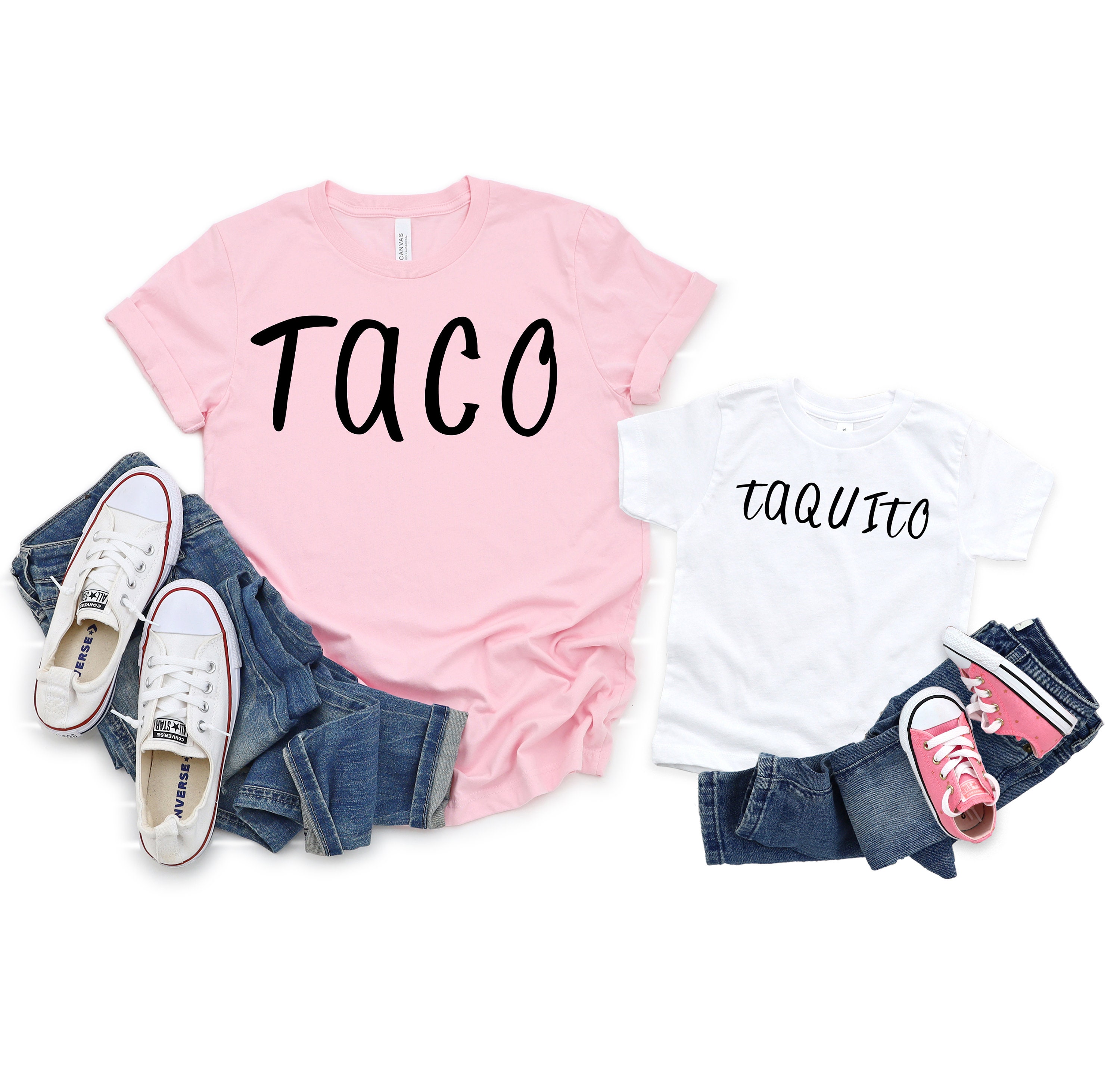 Matching Mama and Mini Family Shirts Taco and Taquito Tshirt | Etsy