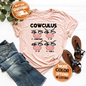 Cowculus Sarcastic Math Teacher T-shirt, Math Lover Apparel, Science ...