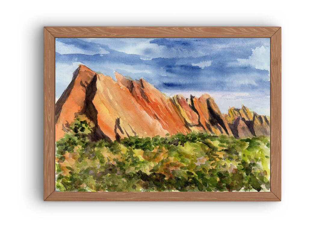 Colorado Red Rocks Watercolor Giclée Print, Roxborough State Park ...