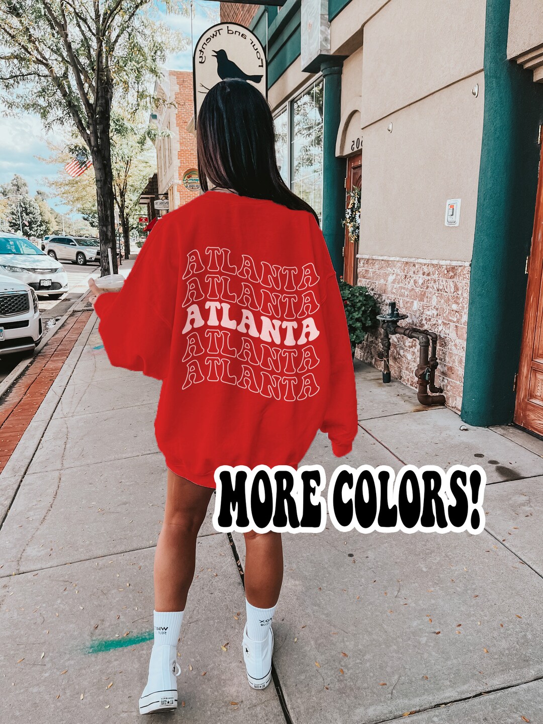 Funky Atlanta Sweatshirt - Unisex - Cute Atlanta Crewneck - Trendy ...