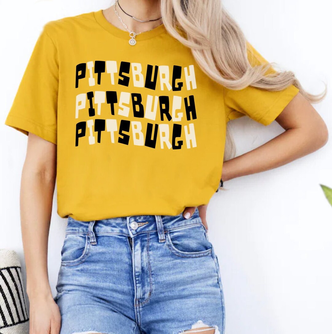 Funky Pittsburgh Shirt, Pittsburgh Tee, Trendy Pittsburgh, Retro ...