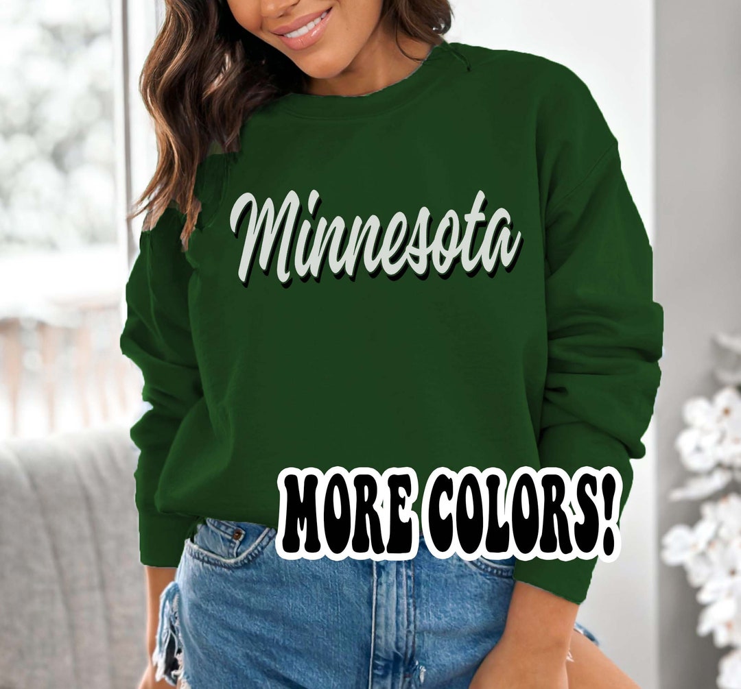 Womens Minnesota Sweatshirt, Minnesota Crewneck, Oversized Sweater ...