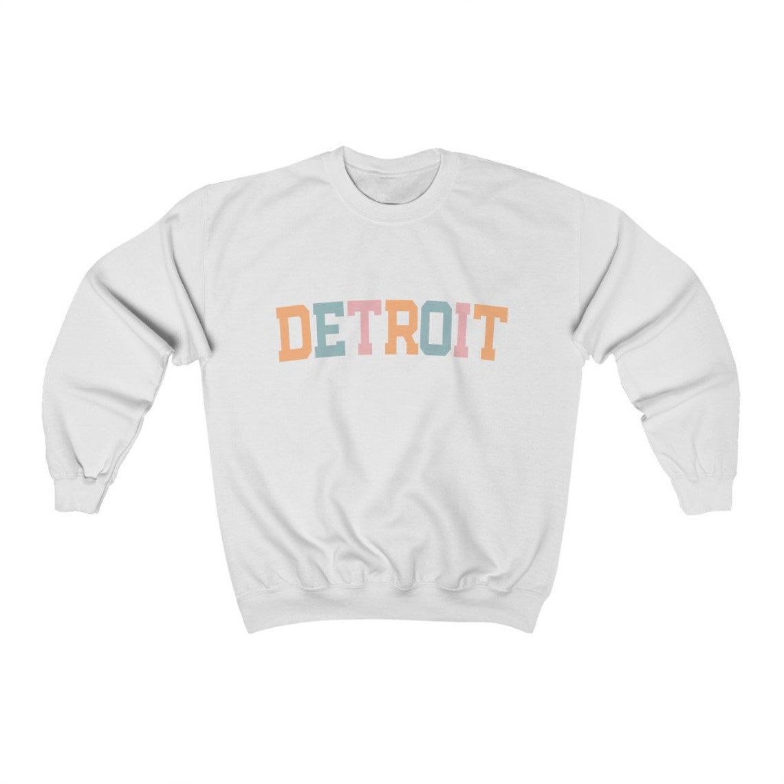 Detroit Sweatshirt Unisex Sweatshirt Cute Detroit | Etsy
