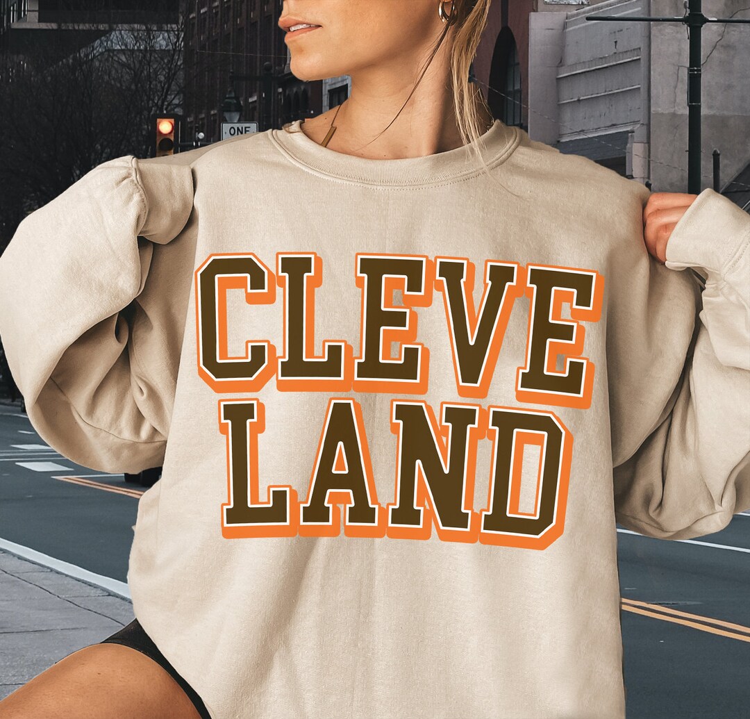 Cleveland Retro Sweatshirt, Cleveland Sweatshirt, Cleveland Crewneck ...
