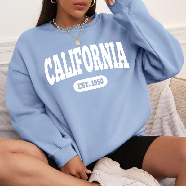 California Crewneck Sweatshirt - Etsy