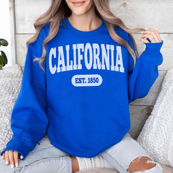 California Crewneck Sweatshirt - Etsy