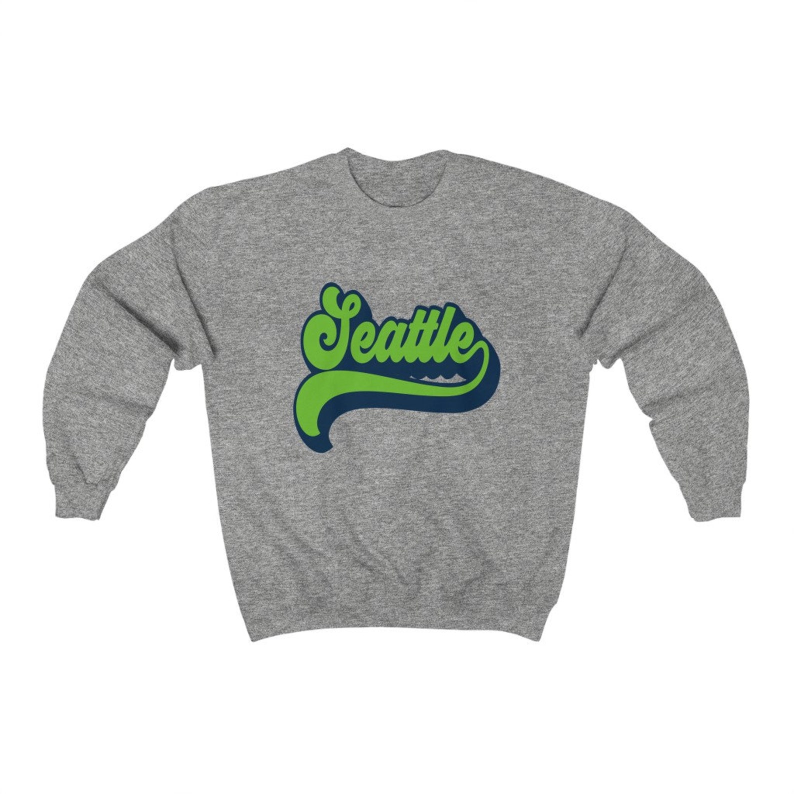 Retro Seattle Sweatshirt Unisex Sweatshirt Cute Seattle | Etsy