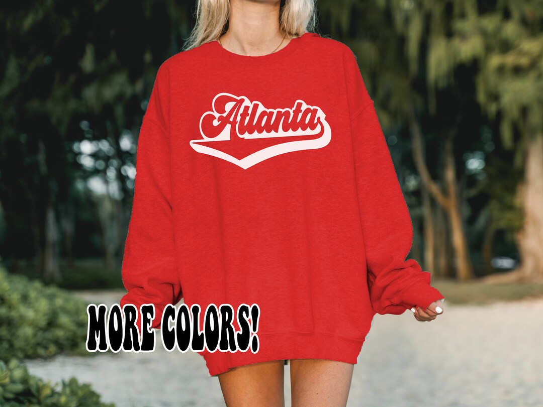 Retro Atlanta Sweatshirt Unisex Sweatshirt Atlanta Crewneck - Etsy