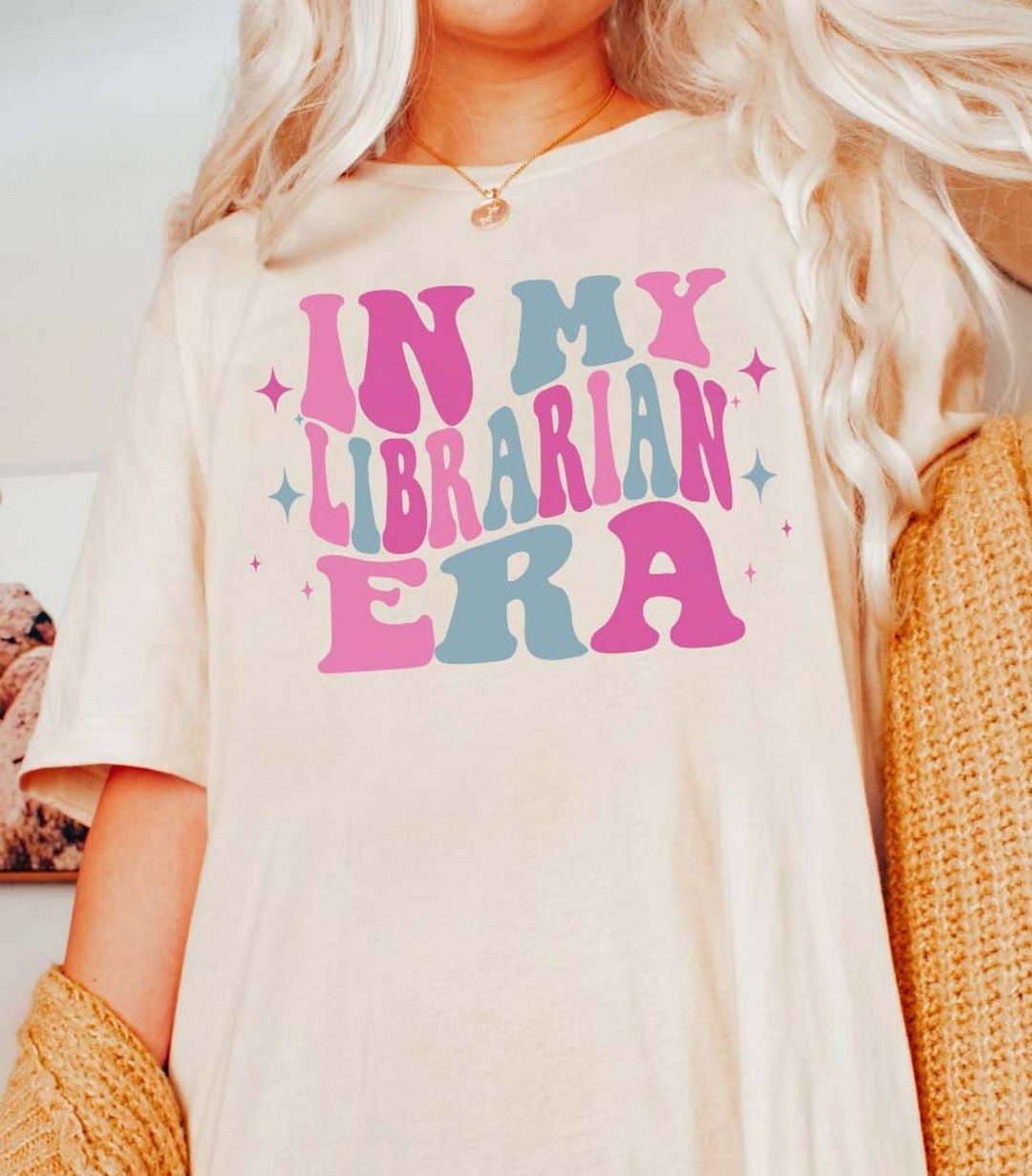 In My Librarian Era Shirt, Retro Librarian Shirt, Gift for Librarian ...