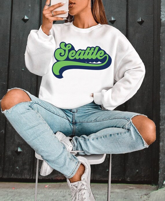 Retro Seattle Sweatshirt Unisex Sweatshirt Cute Seattle - Etsy