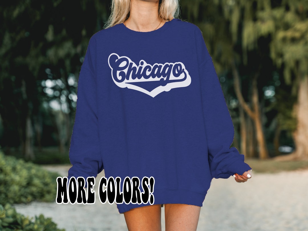 Retro Chicago Sweatshirt, Cute Chicago Crewneck, Chicago Crewneck, Chi ...