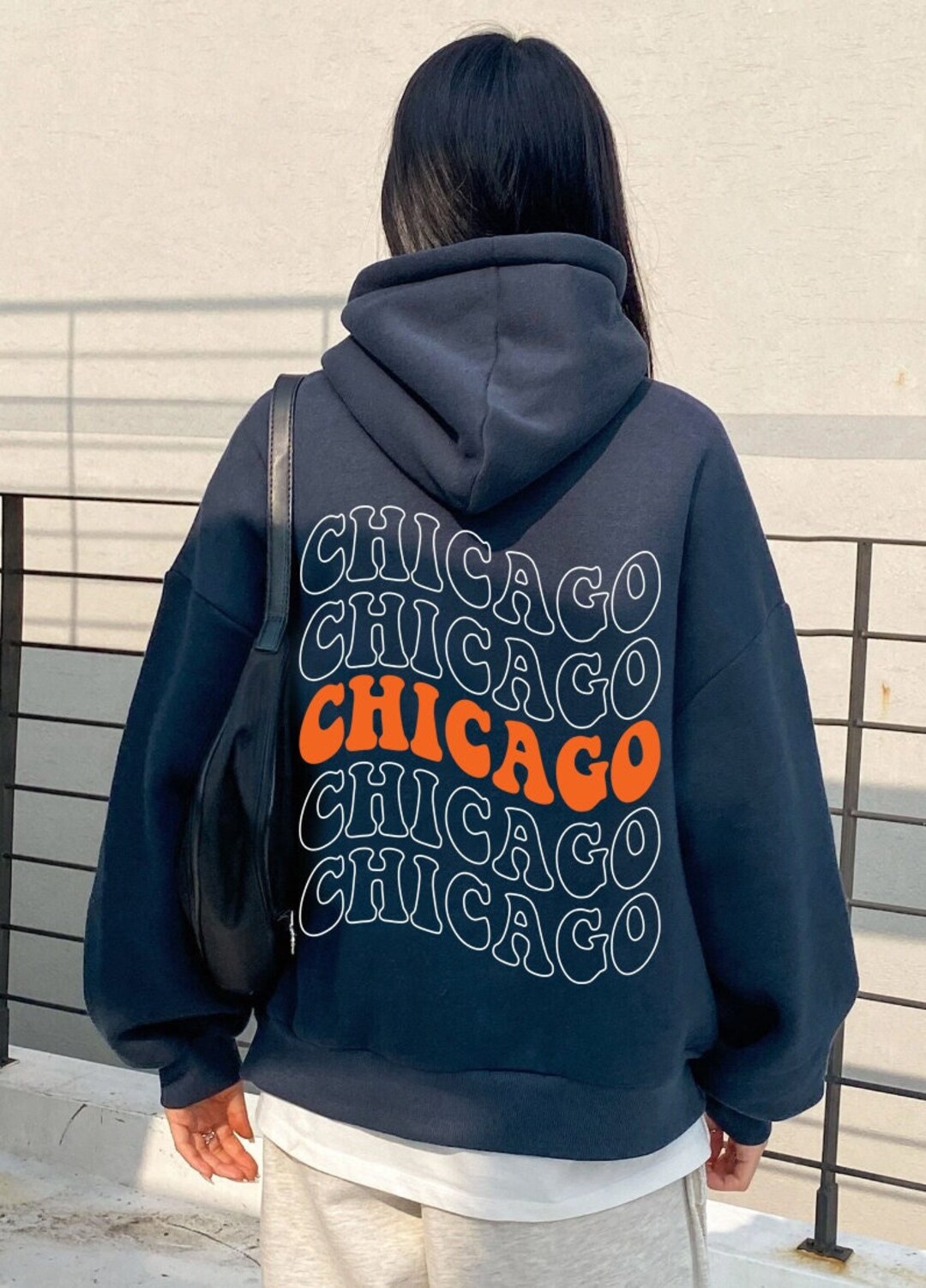 Funky Chicago Sweatshirt Unisex Vintage Chicago Hoodie - Etsy