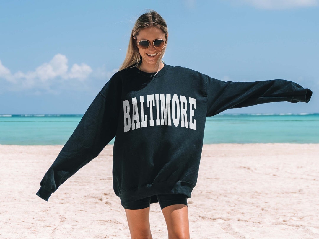 Baltimore Sweatshirt, Baltimore Crewneck, Gift for Her, Trendy Varsity ...