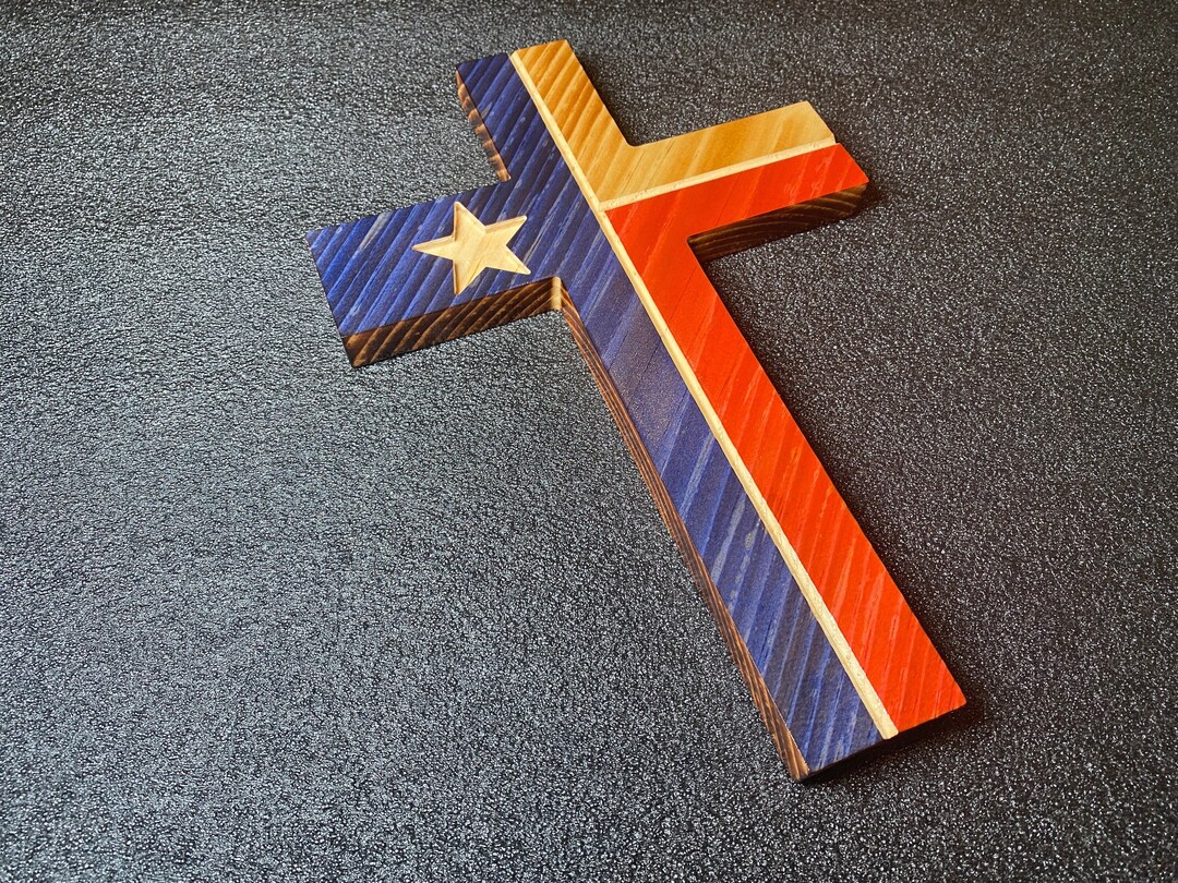 Wooden Cross Texas Flag - Traditional - Etsy