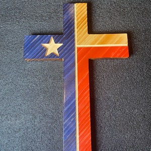 Wooden Cross Texas Flag - Traditional - Etsy