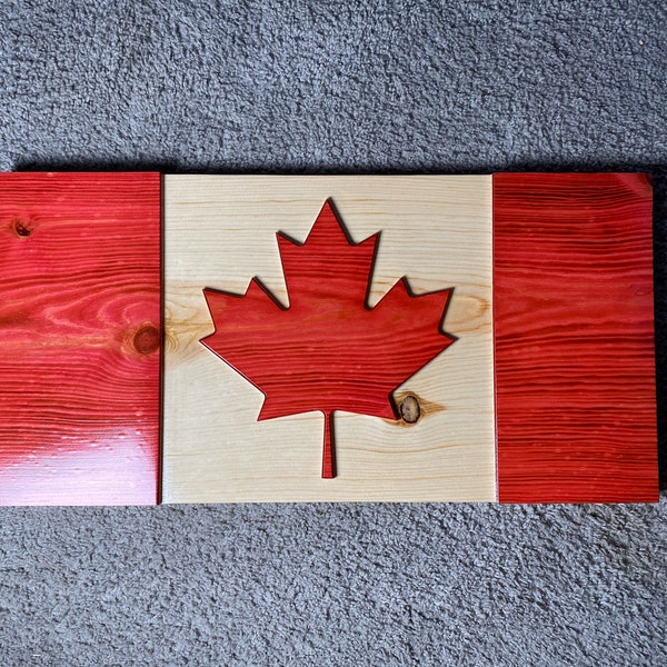 Wooden Canadian Flag - Etsy Canada