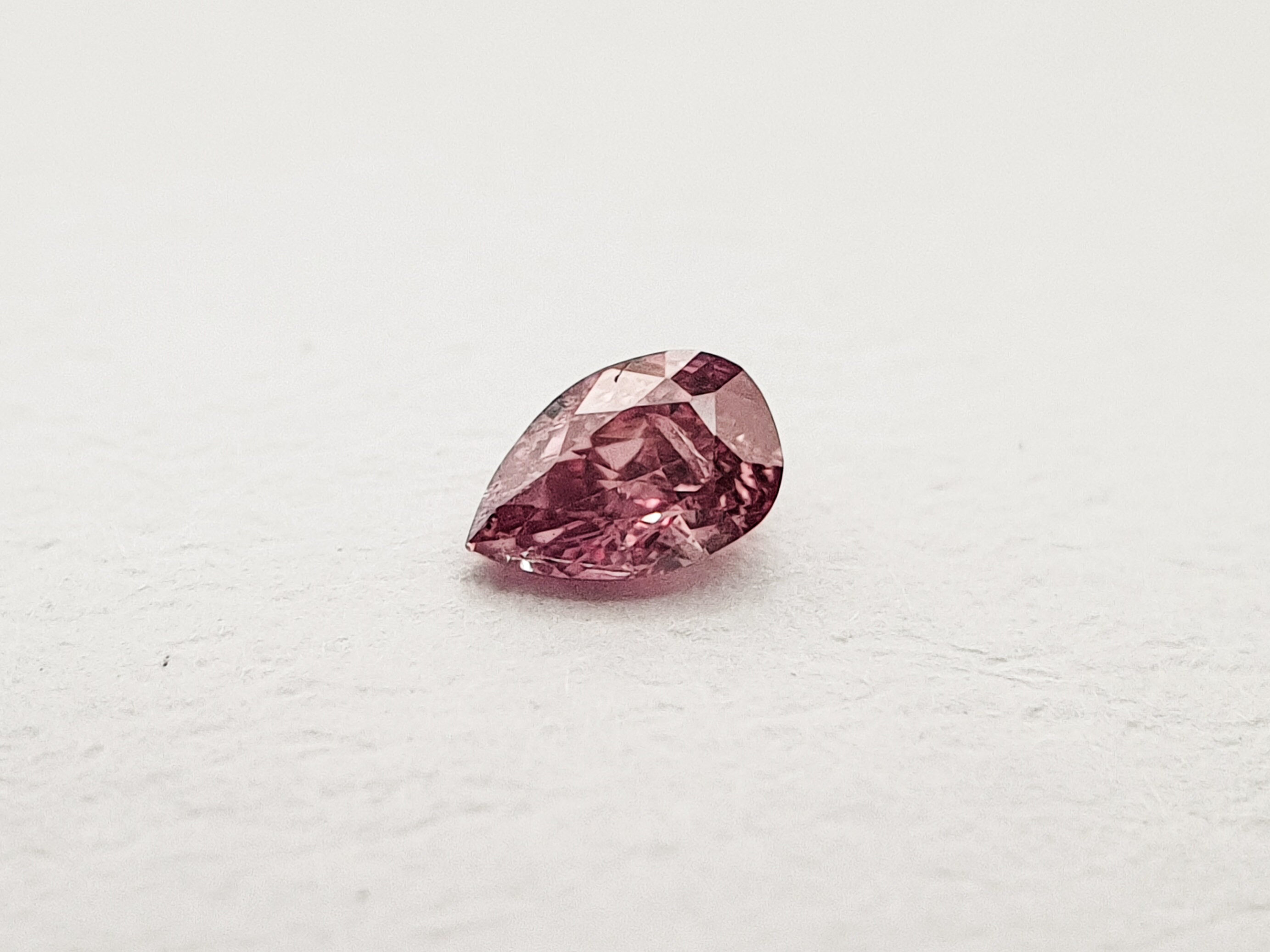 0.06 Ct Pear Natural Fancy Deep Pink Diamond - Etsy