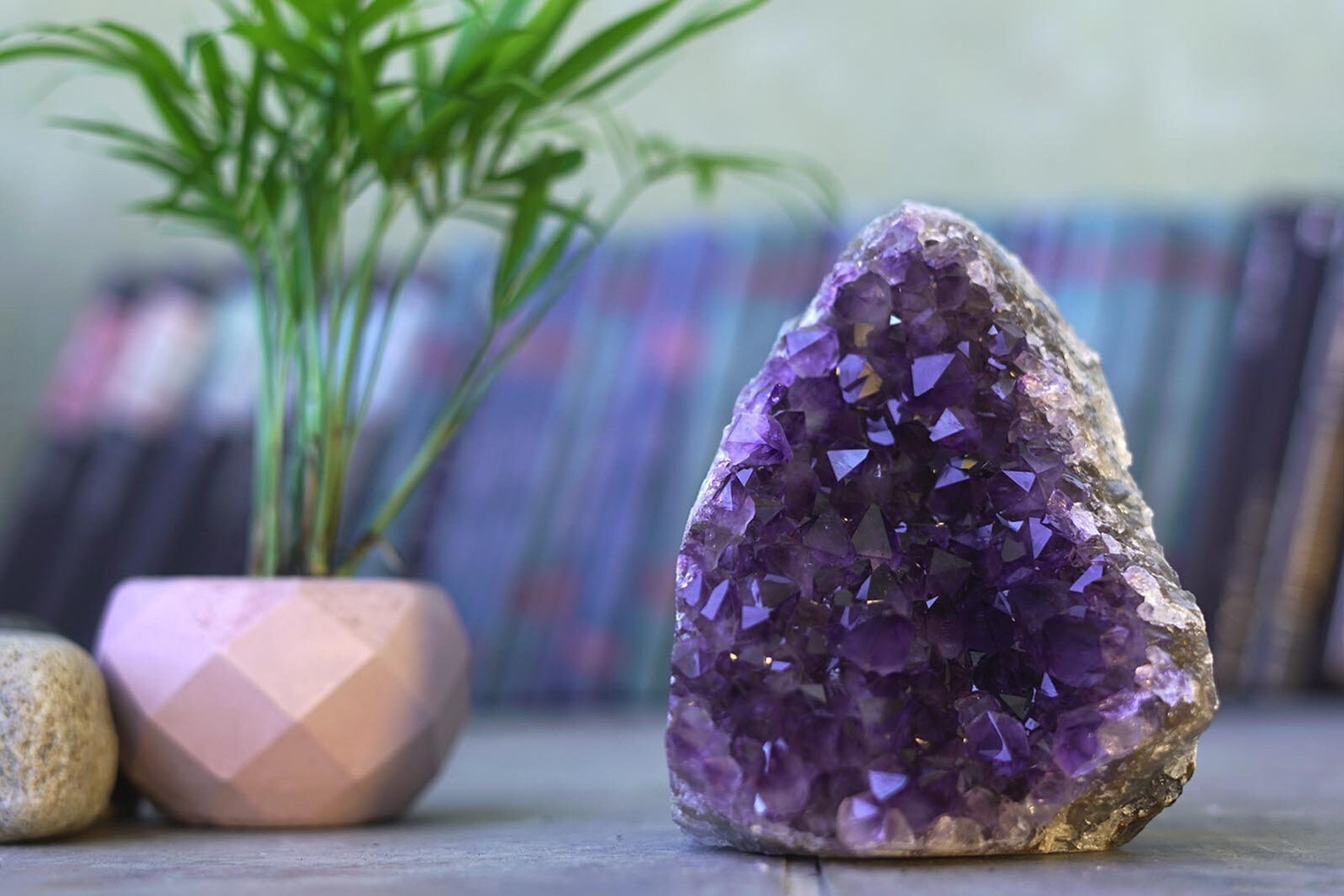 Large Natural Amethyst Crystal Cluster From Uruguay Deep - Etsy