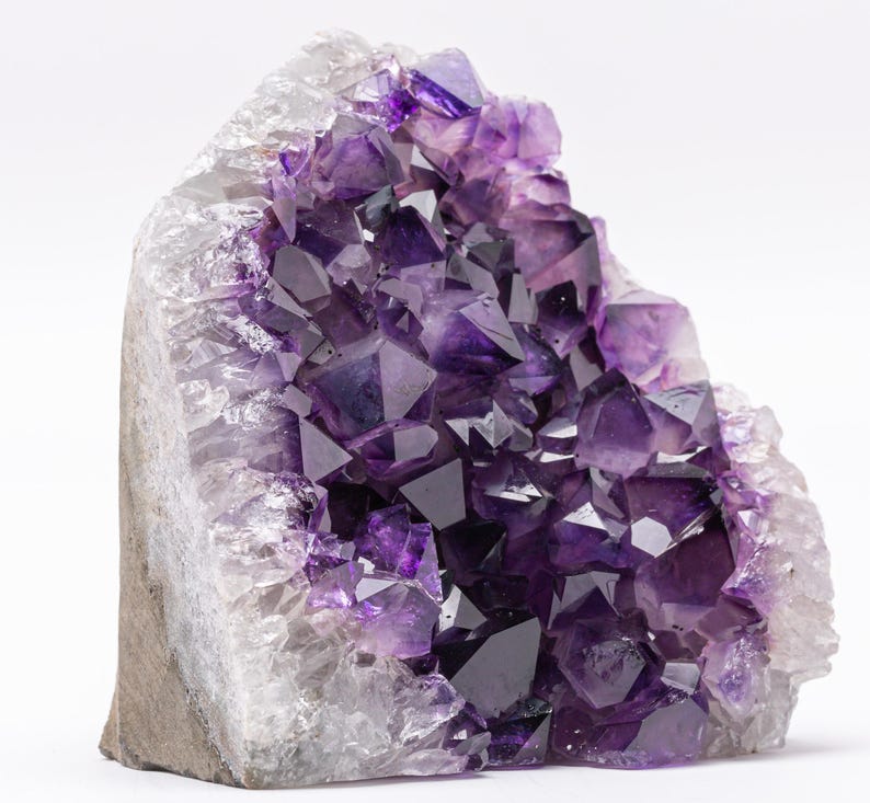 Large Natural Amethyst Crystal Cluster From Uruguay - Deep Purple Color ...