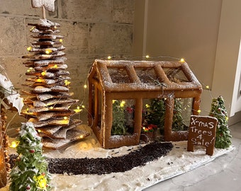 Classic Cottage gingerbread House Template Easy DIY Holiday Decor - Etsy