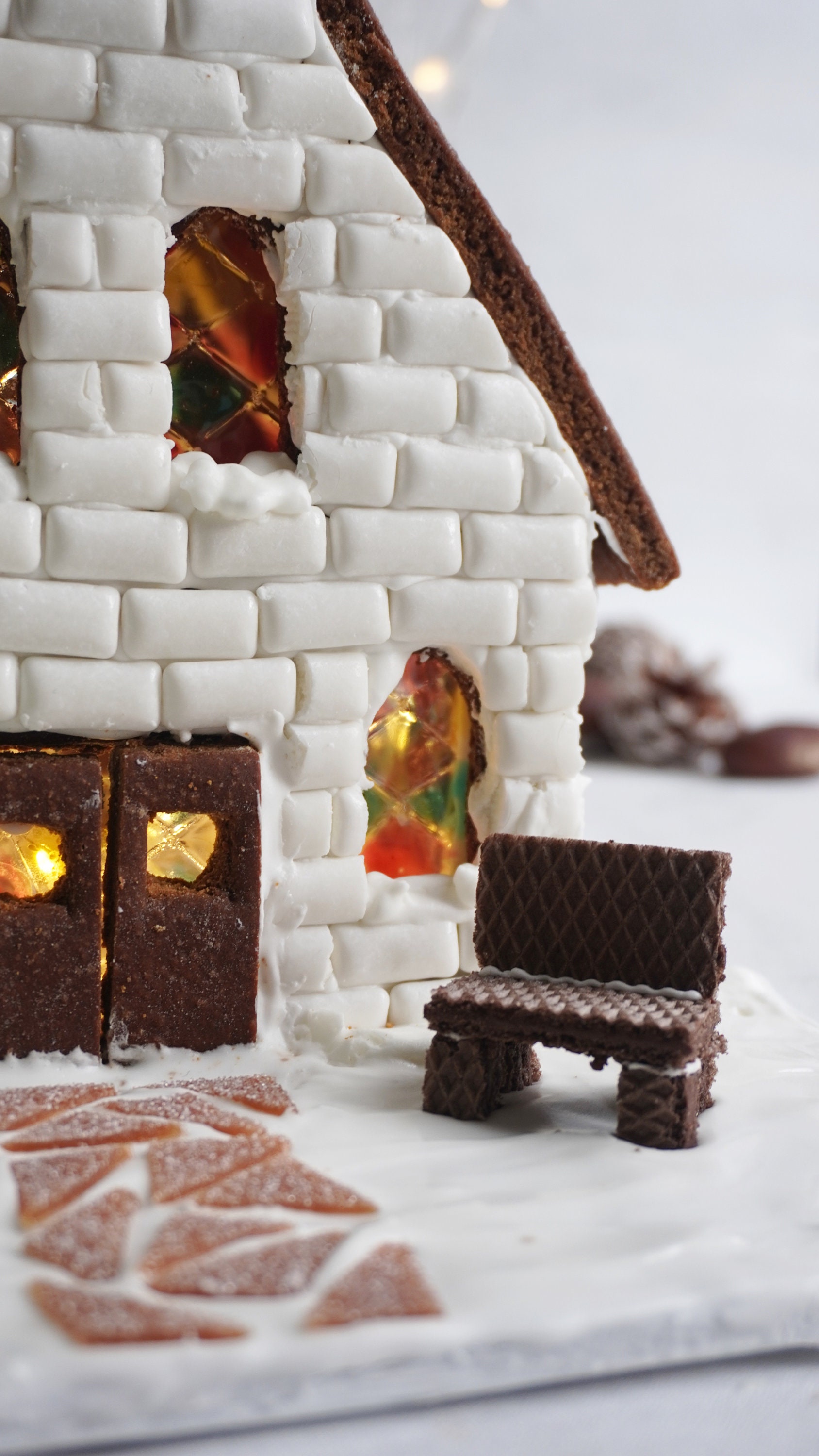 Church Gingerbread House Template - Etsy