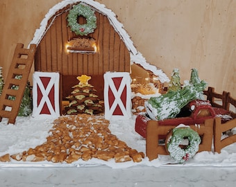 Classic Cottage gingerbread House Template Easy DIY Holiday Decor - Etsy