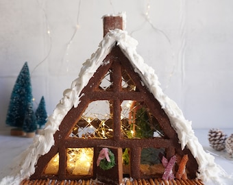 Classic Cottage gingerbread House Template Easy DIY Holiday Decor - Etsy